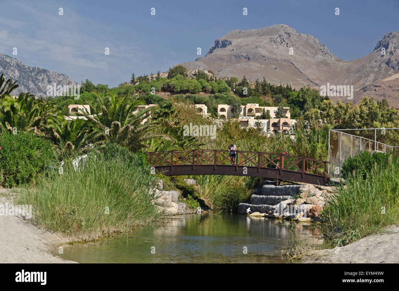Crete, scenery with Damnoni Stock Photo - Alamy