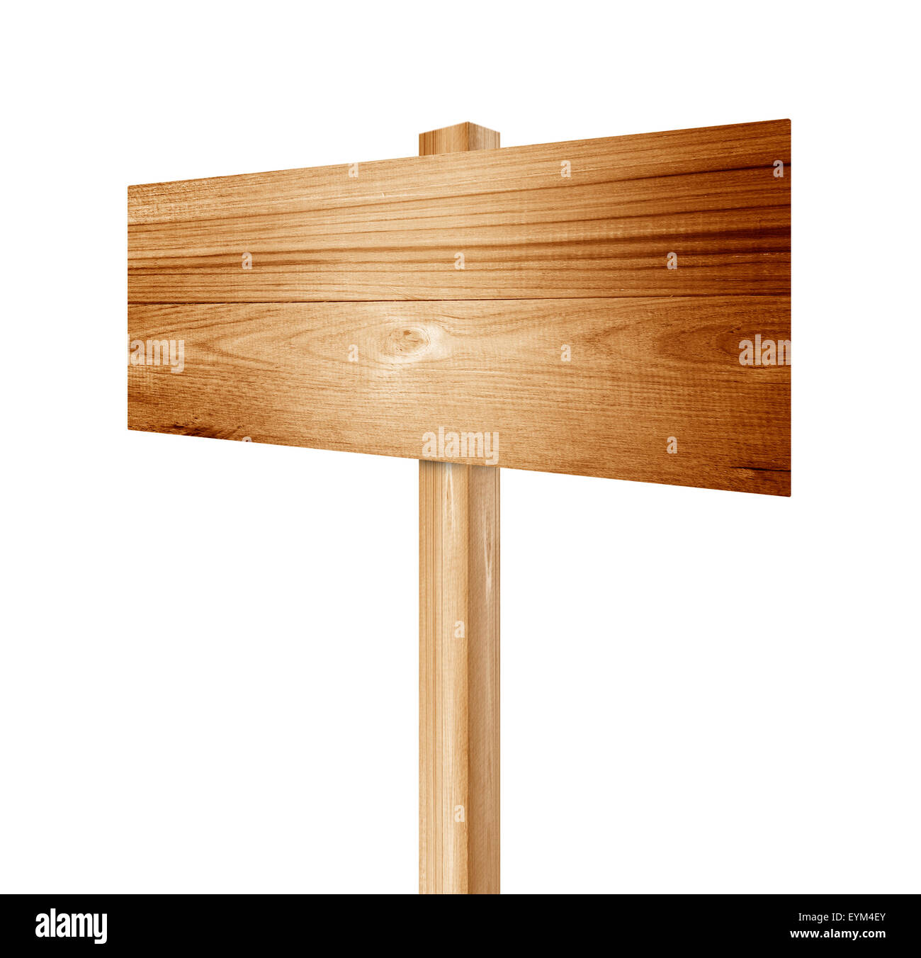 Brown wooden signs isolated on a white background Stock Photo - Alamy