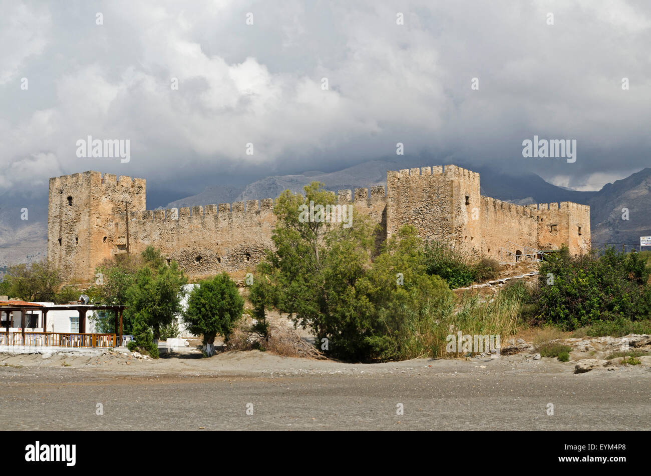 Crete, fort of Frangokastéllo Stock Photo - Alamy