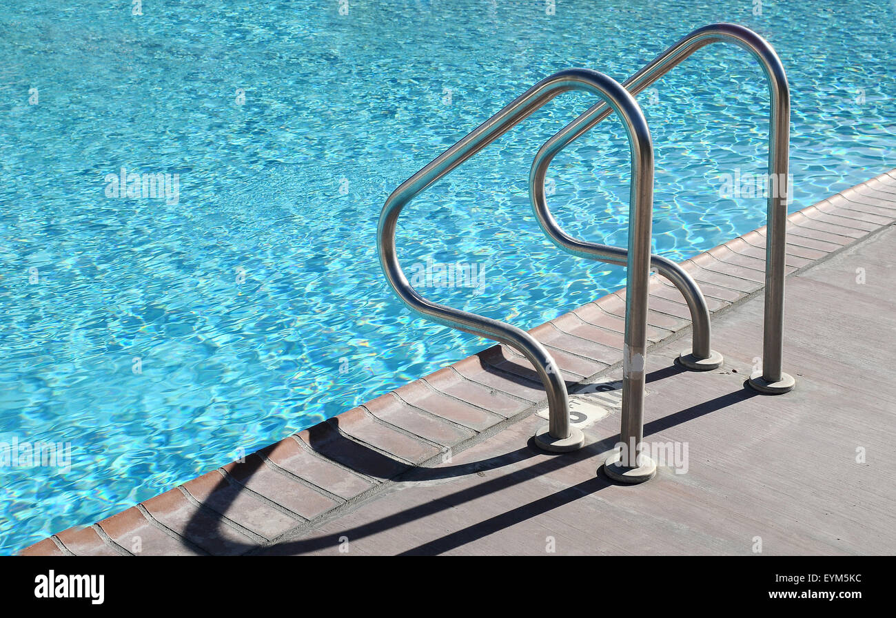 Pool, entrance, water, detail Stock Photo - Alamy