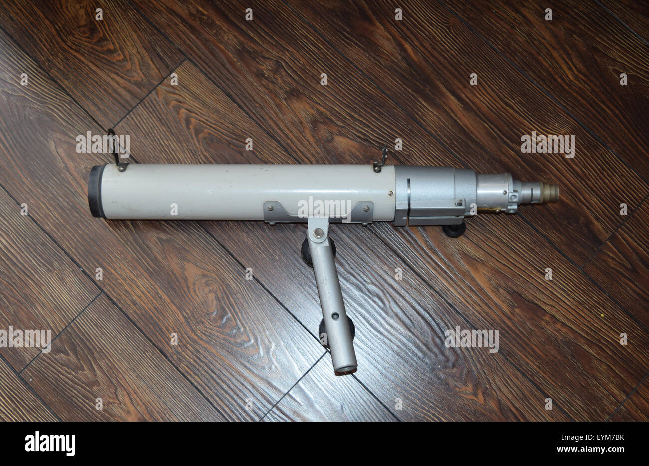 The Telescope. The magnifying adaptation for supervision Stock Photo ...