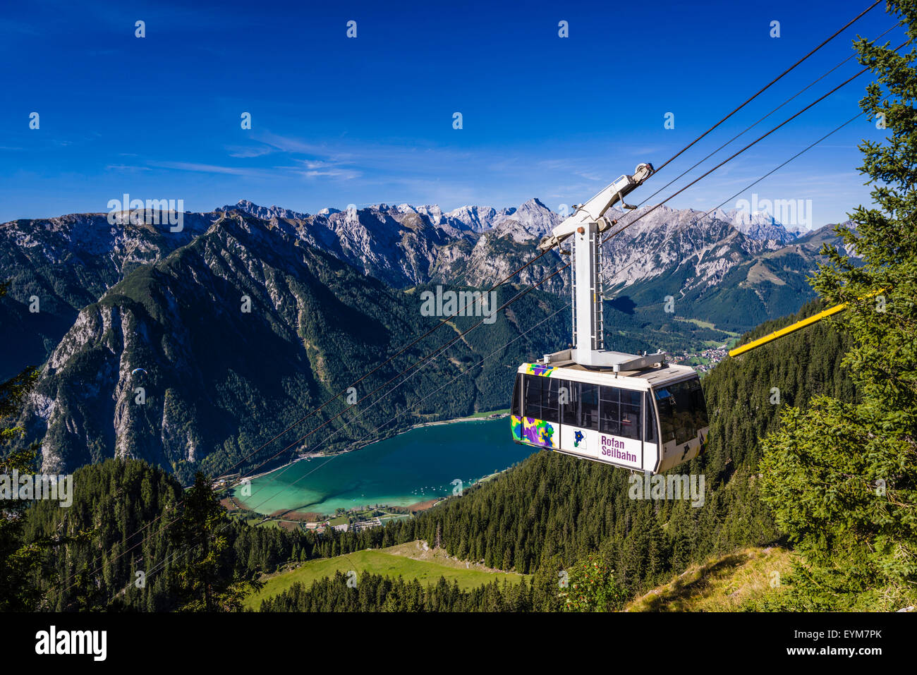Austria, Tyrol, Achensee region, Rofangebirge, Maurach at Achensee ...