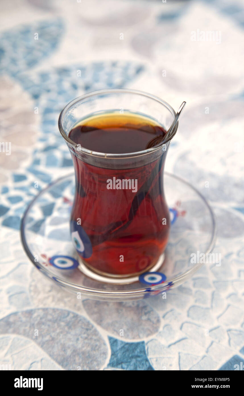Tea, glass, beverages, Turkey Stock Photo - Alamy