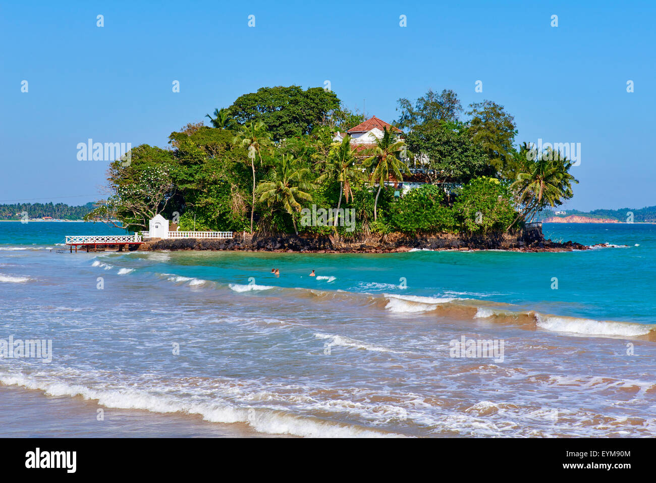 Sri Lanka, Southern Province, South Coast beach, Weligama bay ...