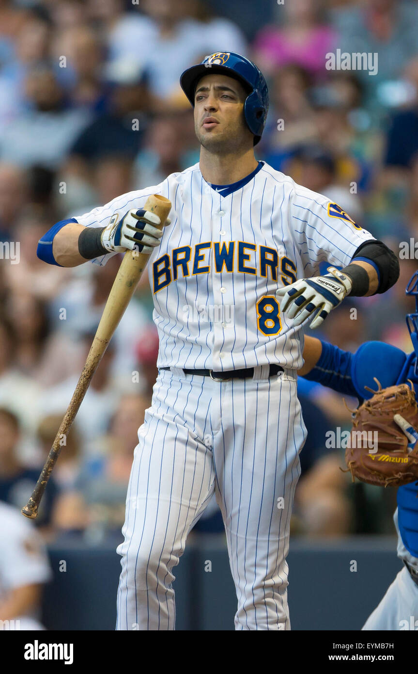 Milwaukee, WI, USA. 31st July, 2015. Milwaukee Brewers right fielder ...