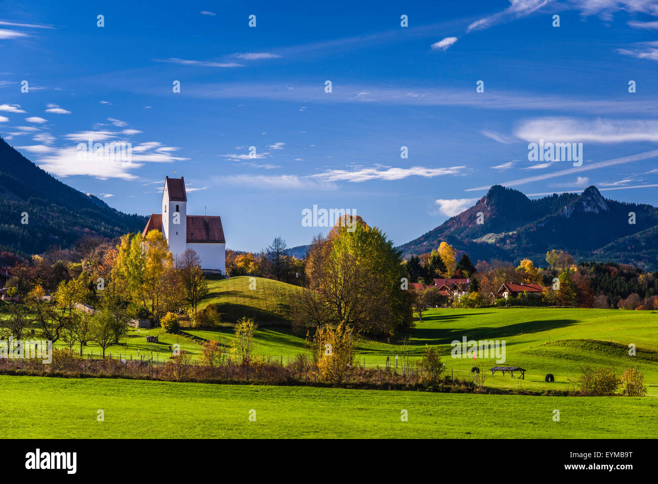 Germany, Bavaria, Upper Bavaria, Chiemgau, Samerberg, Grainbach, local ...