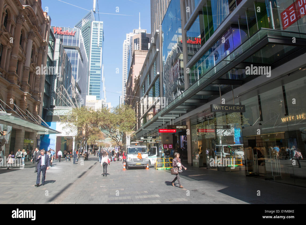 Pitt street mall sydney hi-res stock photography and images - Alamy