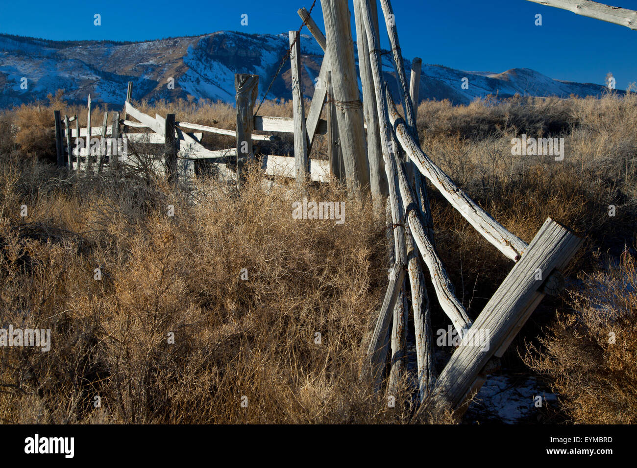 River Ranch fence, Summer Lake Wildlife Area, Oregon Outback Scenic ...