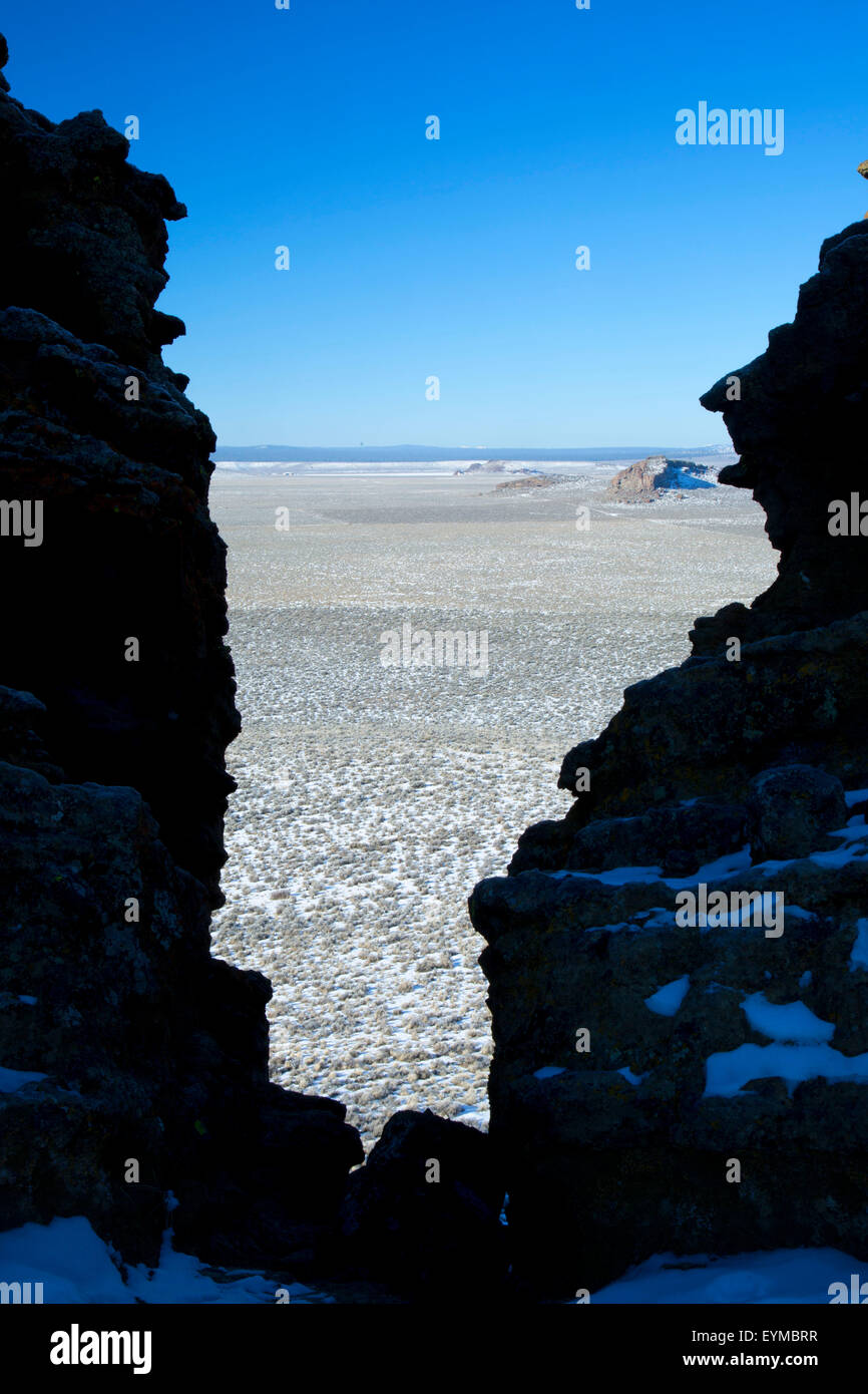Fort Rock high desert window, Fort Rock State Park, Christmas Valley ...