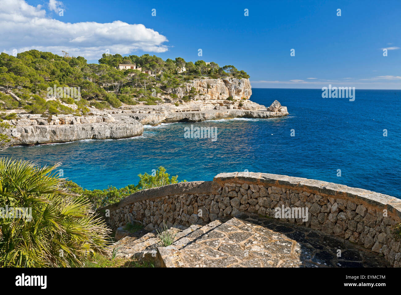 Europe, Spain, Majorca, cliff-lined bay Platja d'Or Stock Photo - Alamy