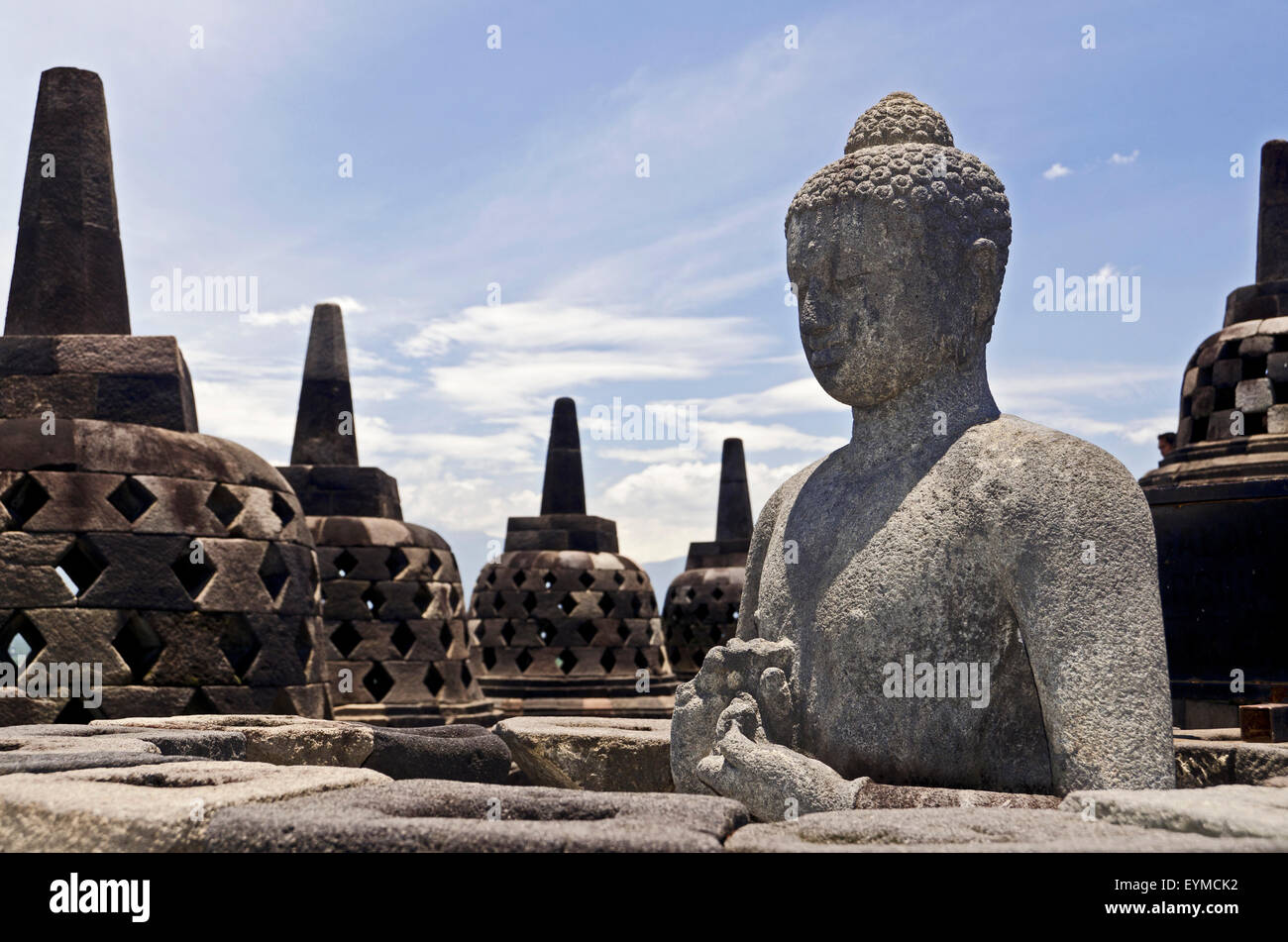Java, temple layout of Borobodur Stock Photo - Alamy