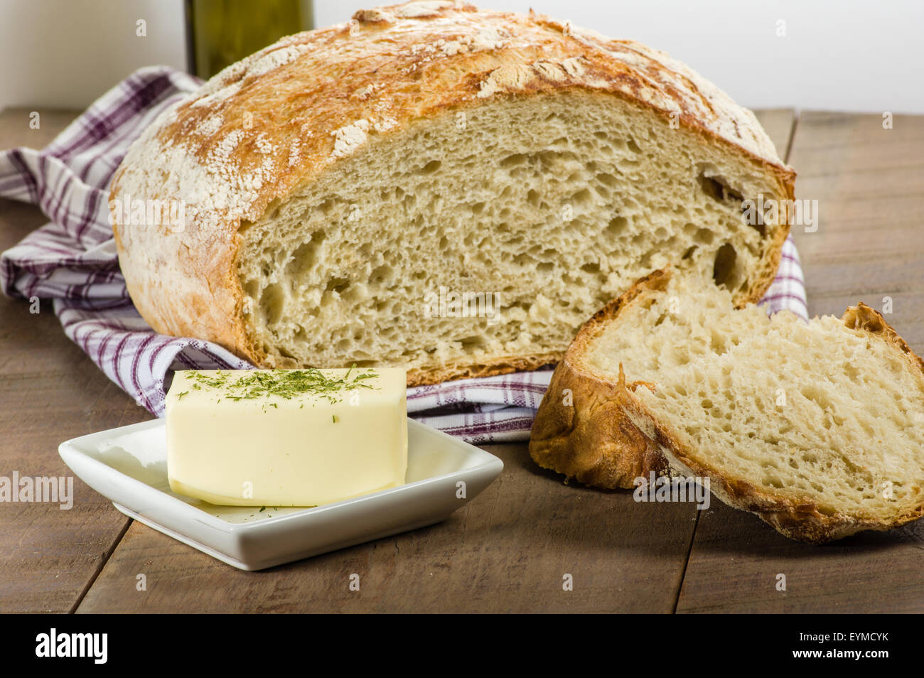 Loaf of bread wrapped hi-res stock photography and images - Alamy