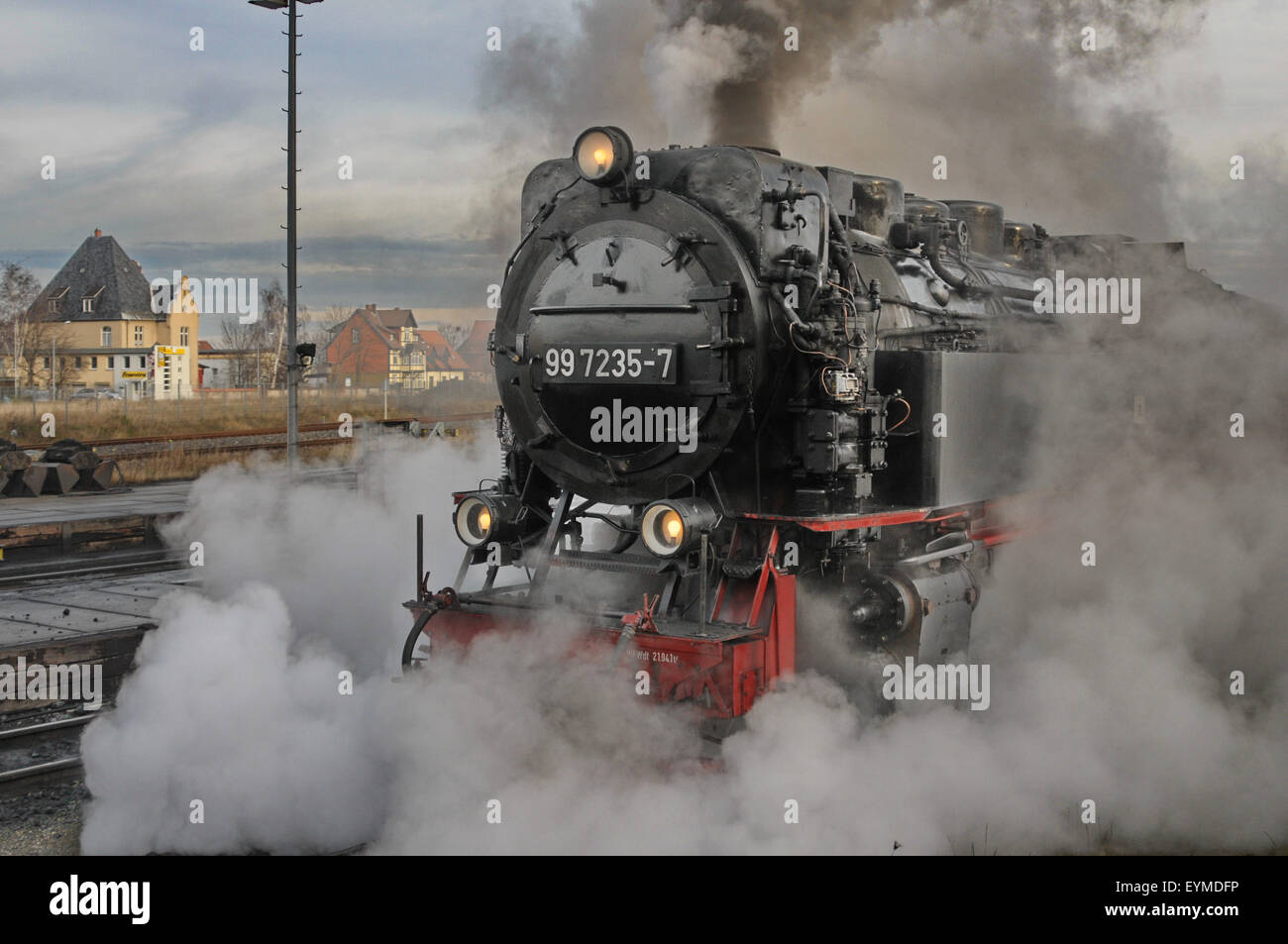 Wernigerode, HSB, railway station, narrow gauge, steam engine, Brocken ...