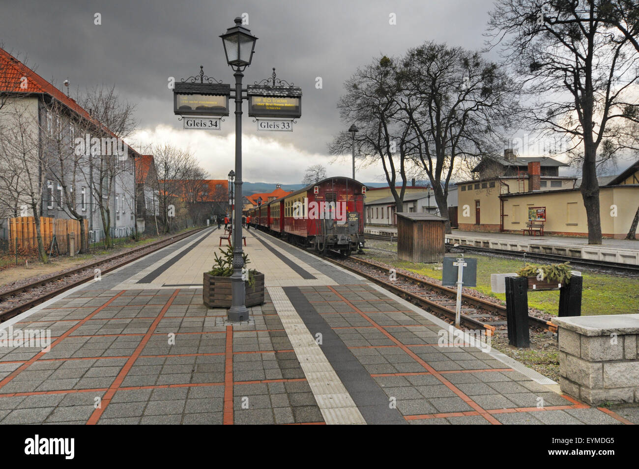Wernigerode, HSB, railway station, narrow gauge Stock Photo - Alamy