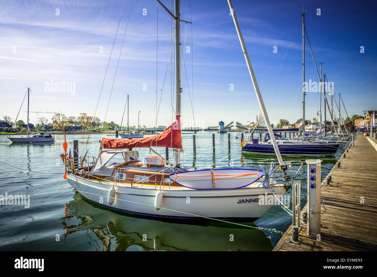 Germany, Schleswig-Holstein, Kappeln, harbour, Schlei (inlet ... Germany, Schleswig-Holstein, Kappeln, harbour, Schlei (inlet ...