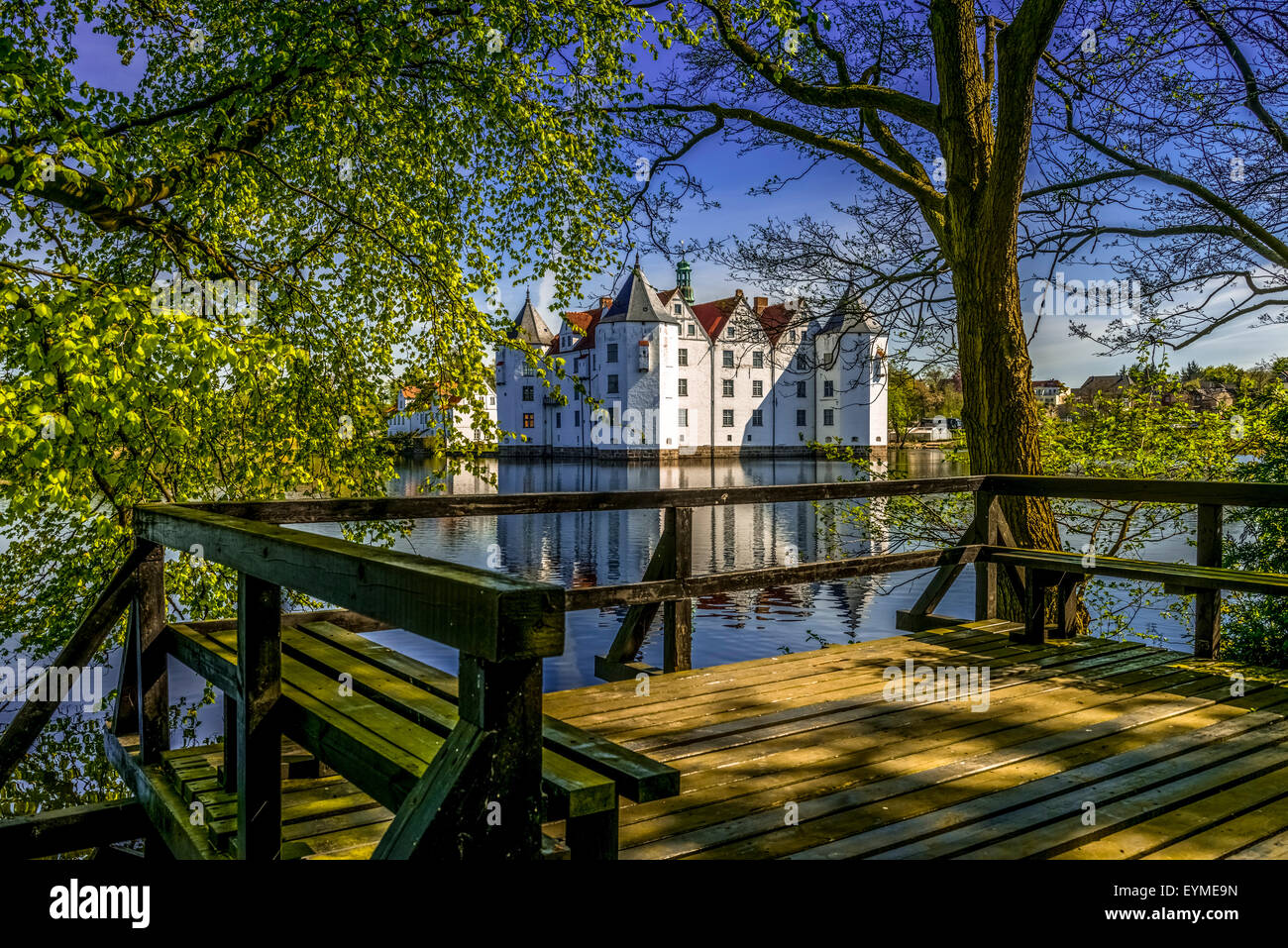 Germany, Schleswig-Holstein, Glücksburg, castle Stock Photo - Alamy
