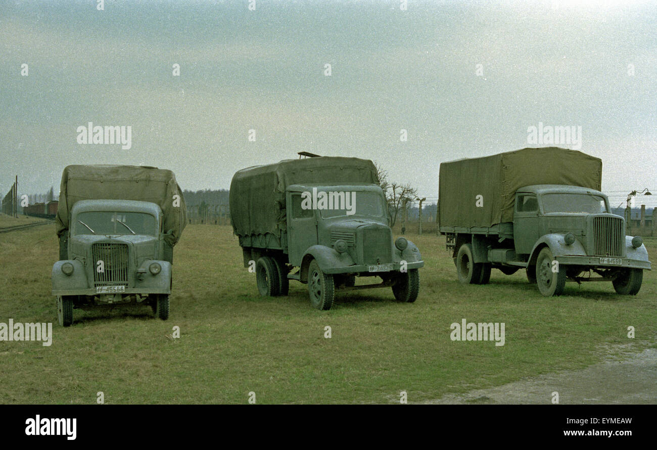 ss trucks in auschwitz birkenau Stock Photo - Alamy