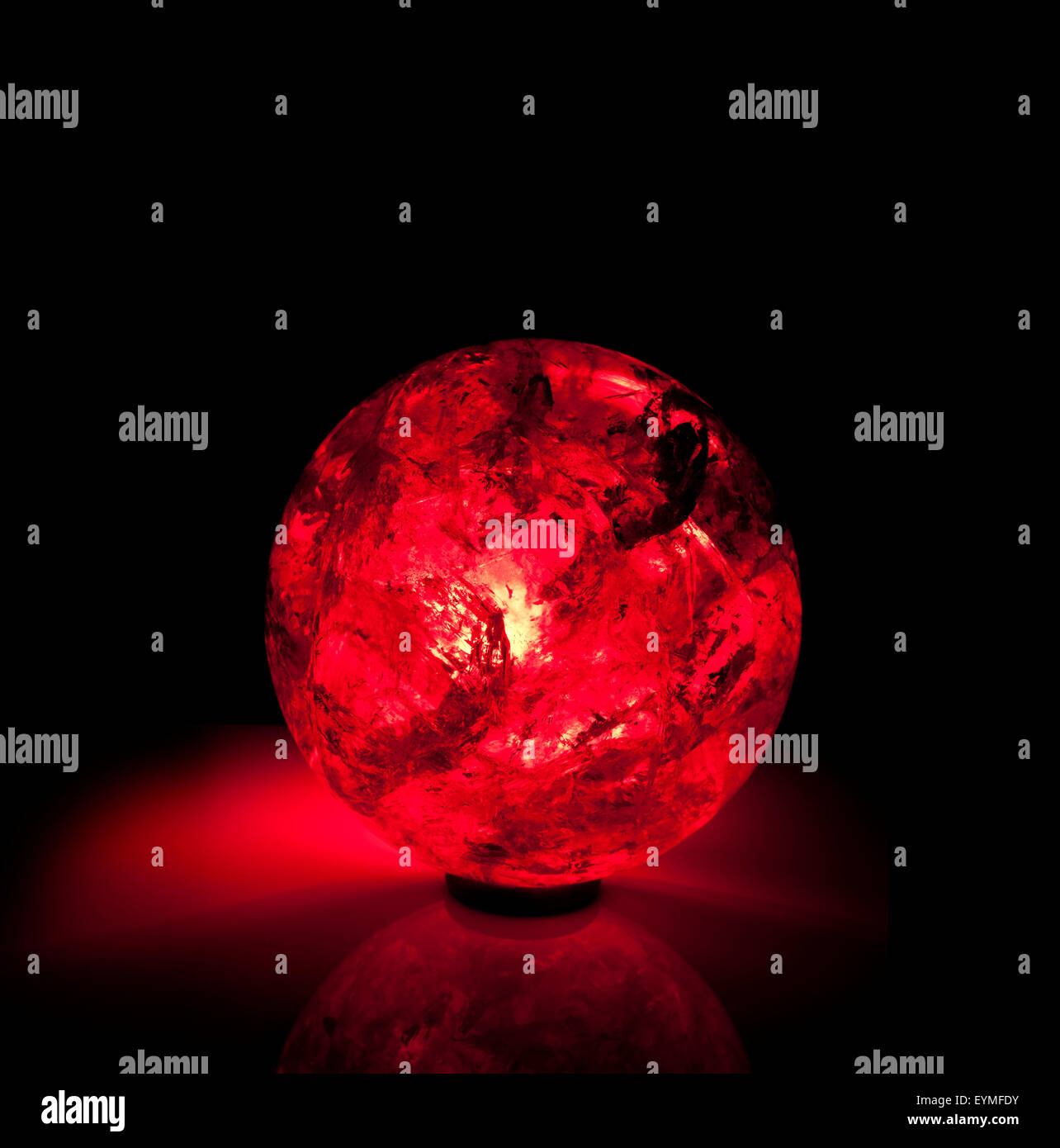 red crystal ball Stock Photo - Alamy