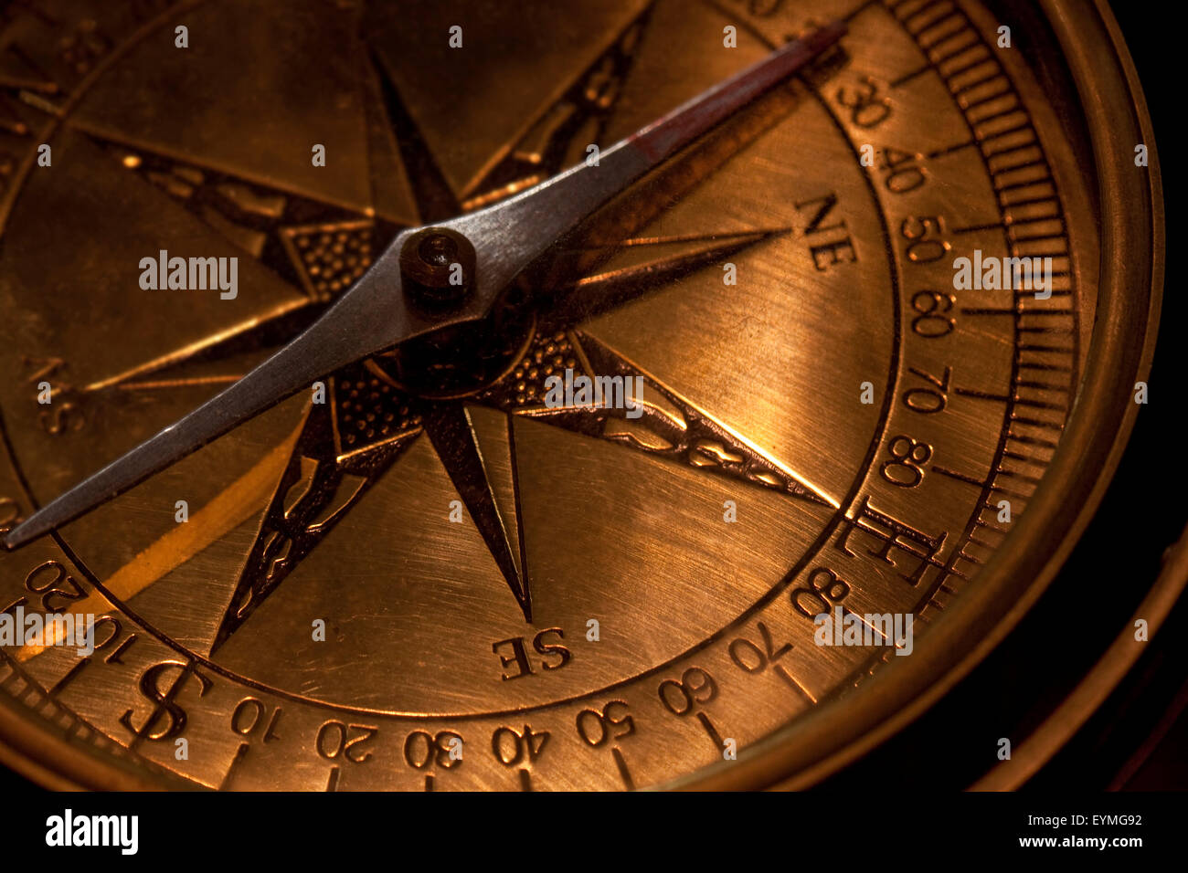 Brass compass rose hi-res stock photography and images - Alamy