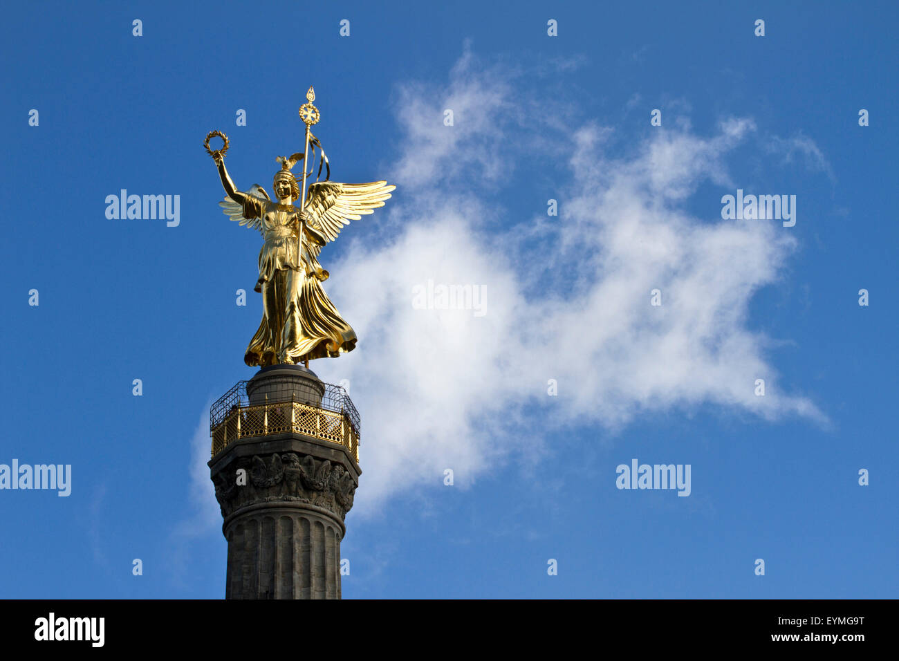 Germany, Berlin, Victory Column, sculpture of Victoria Stock Photo - Alamy