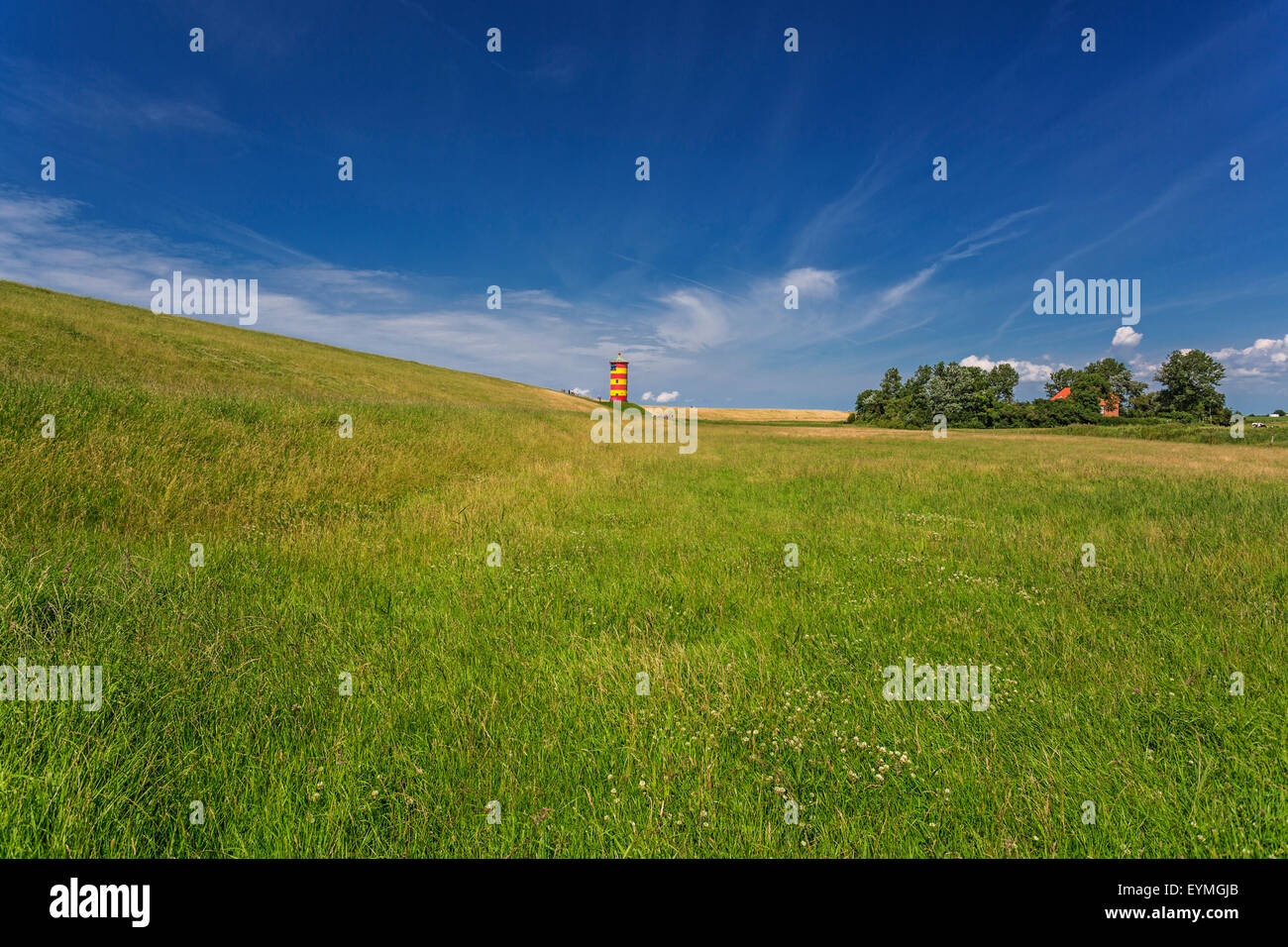 lighthouse of Pilsum Stock Photo - Alamy