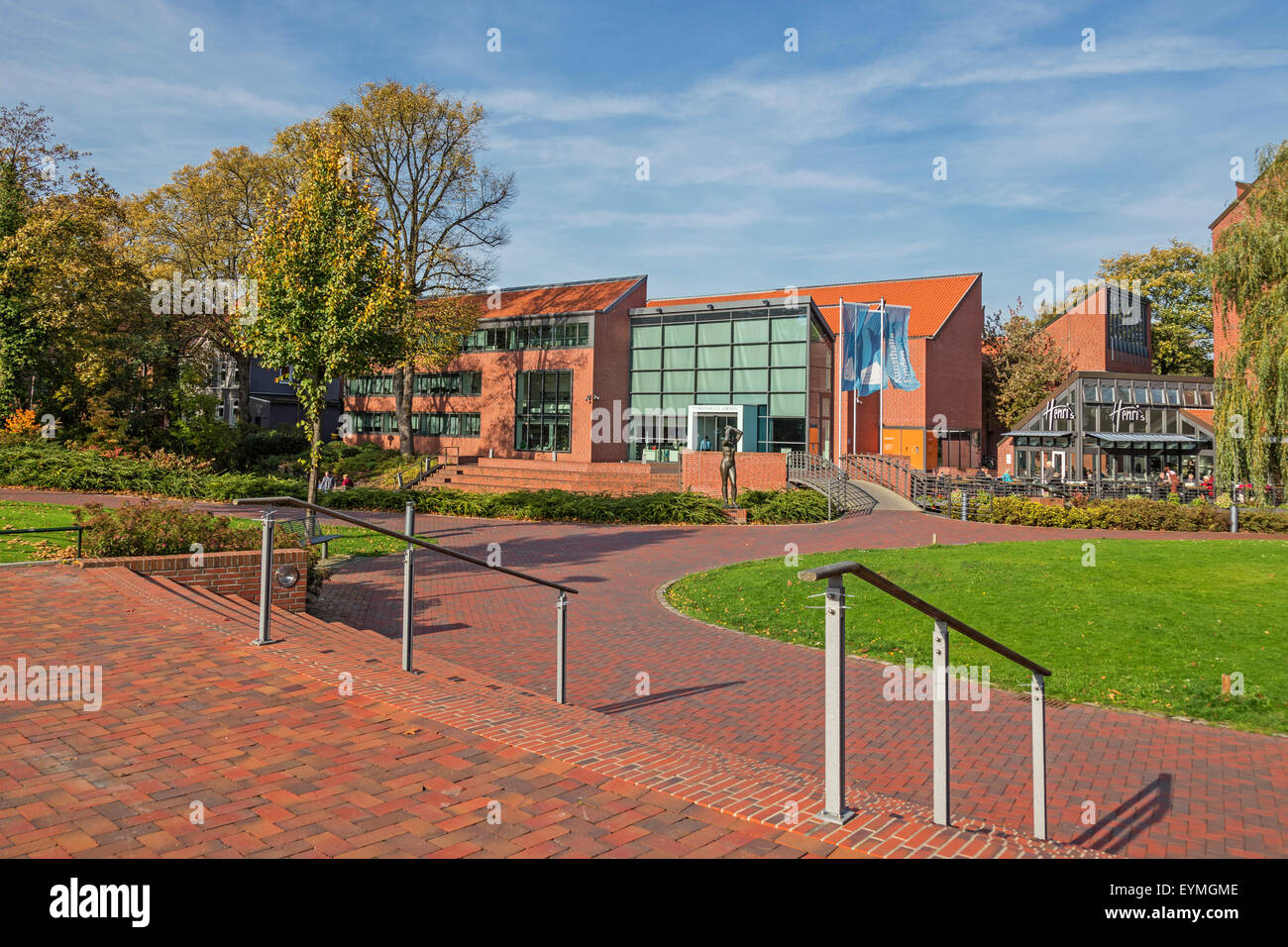 Autumn mood, Arts Center (museum) in Emden Stock Photo - Alamy