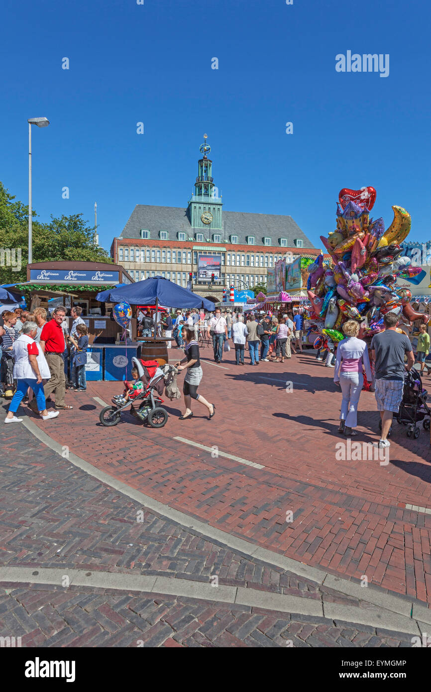 City hall, Emder Matjestage in 2011, Emden Stock Photo - Alamy