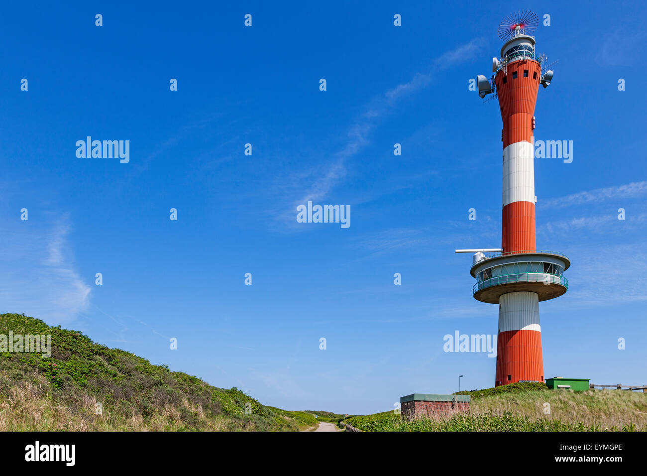 New lighthouse, Island Wangerooge Stock Photo - Alamy