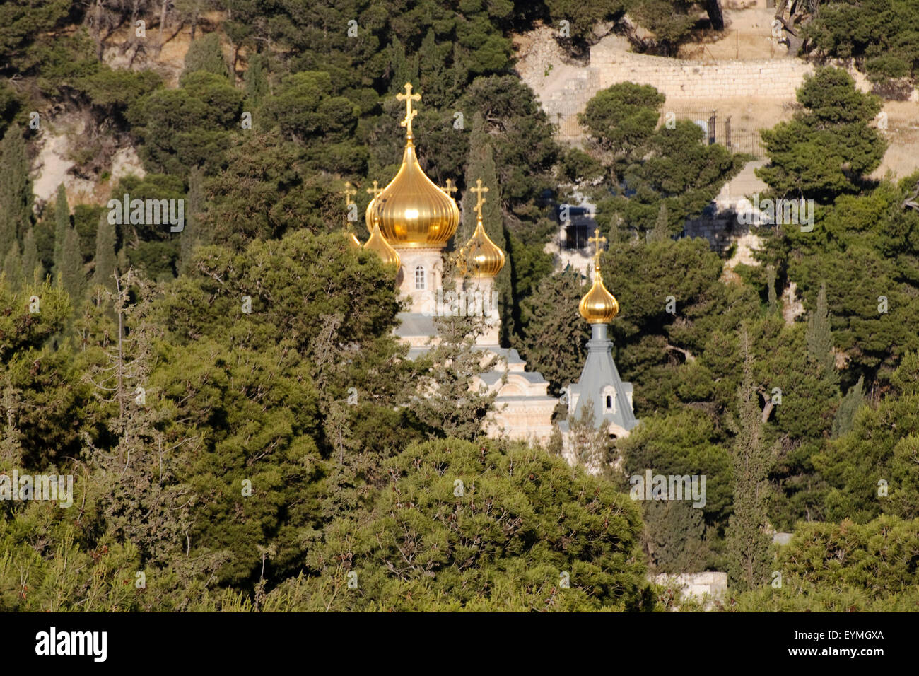 Jerusalem, Russian Maria Magdalena church, Israel Stock Photo - Alamy