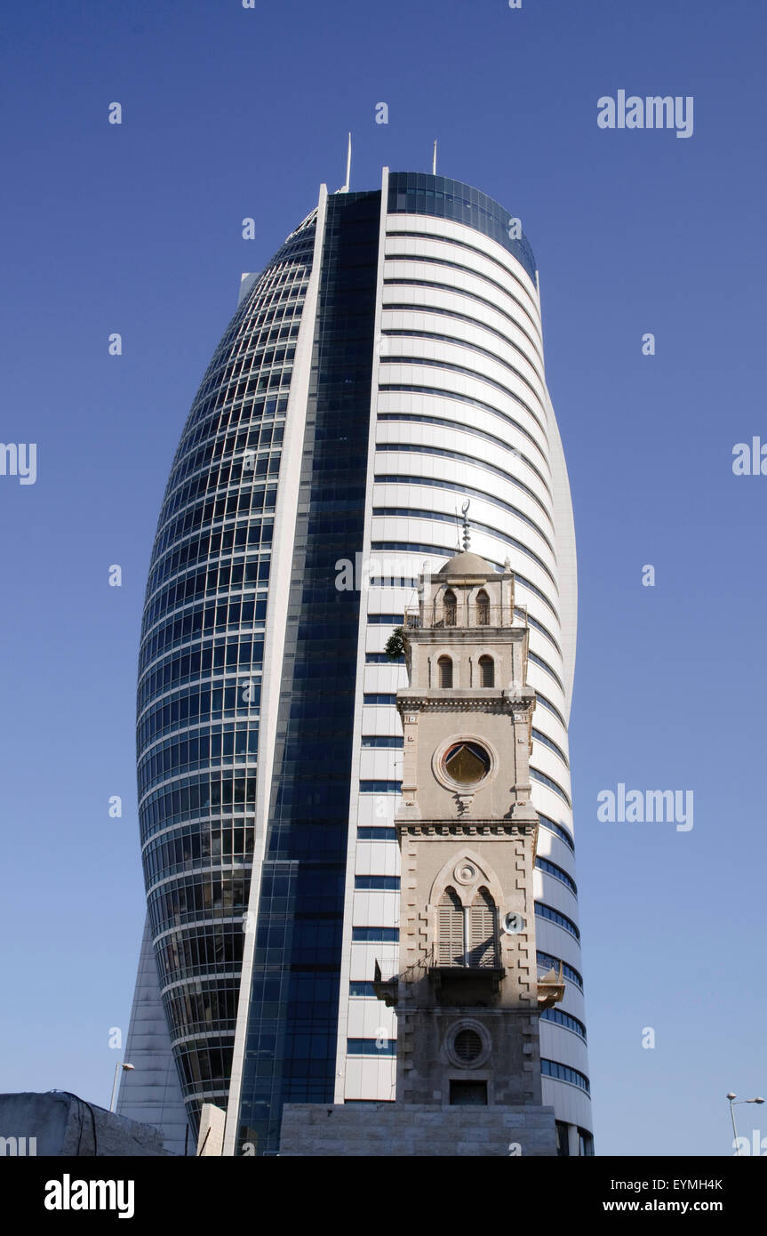 Mosque before high rise Sail Tower, Haifa, Israel Stock Photo - Alamy