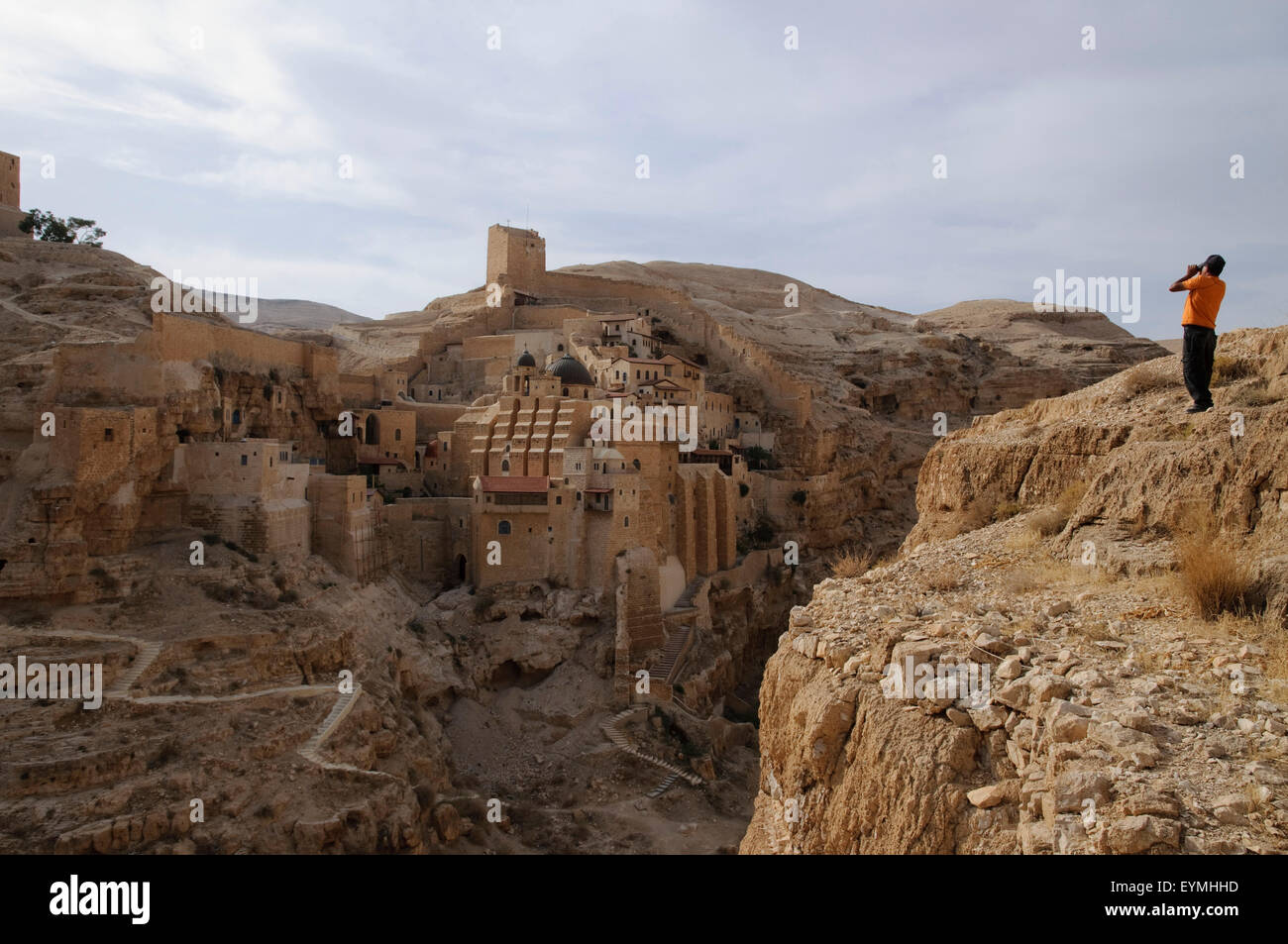 Mar Saba Monastery, Kidron valley, Palestine, Israel Stock Photo - Alamy