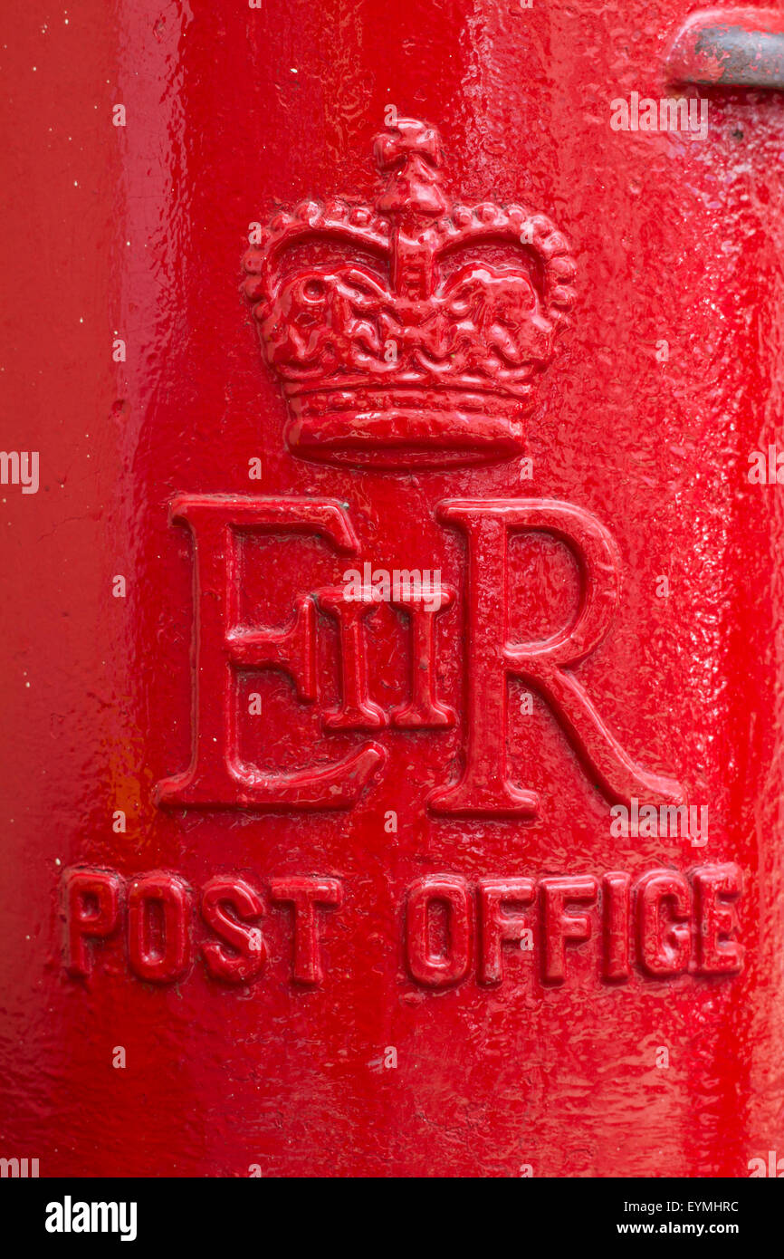 Mailbox, red, Saint Michael Mount, Marazion Cornwall Stock Photo - Alamy