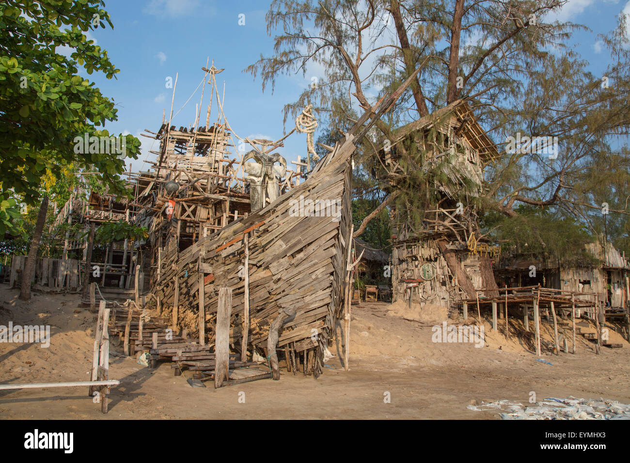 South Thailand, Ko Phayam, Hippy bar Stock Photo - Alamy