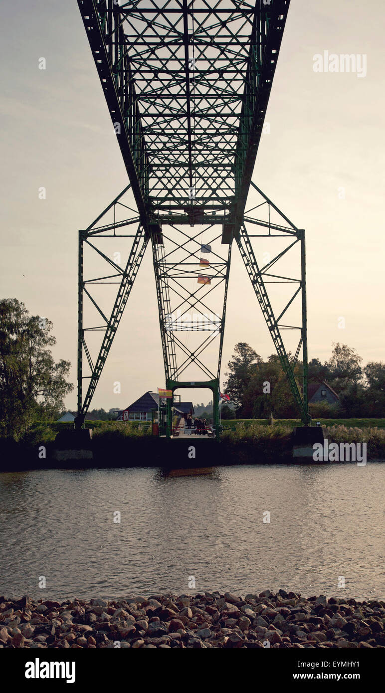 transporter bridge, monument, bridge, river Stock Photo - Alamy