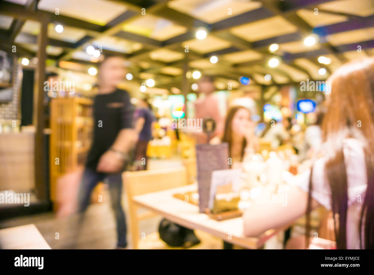 blurred restaurant background, People in Coffee shop blur background ...