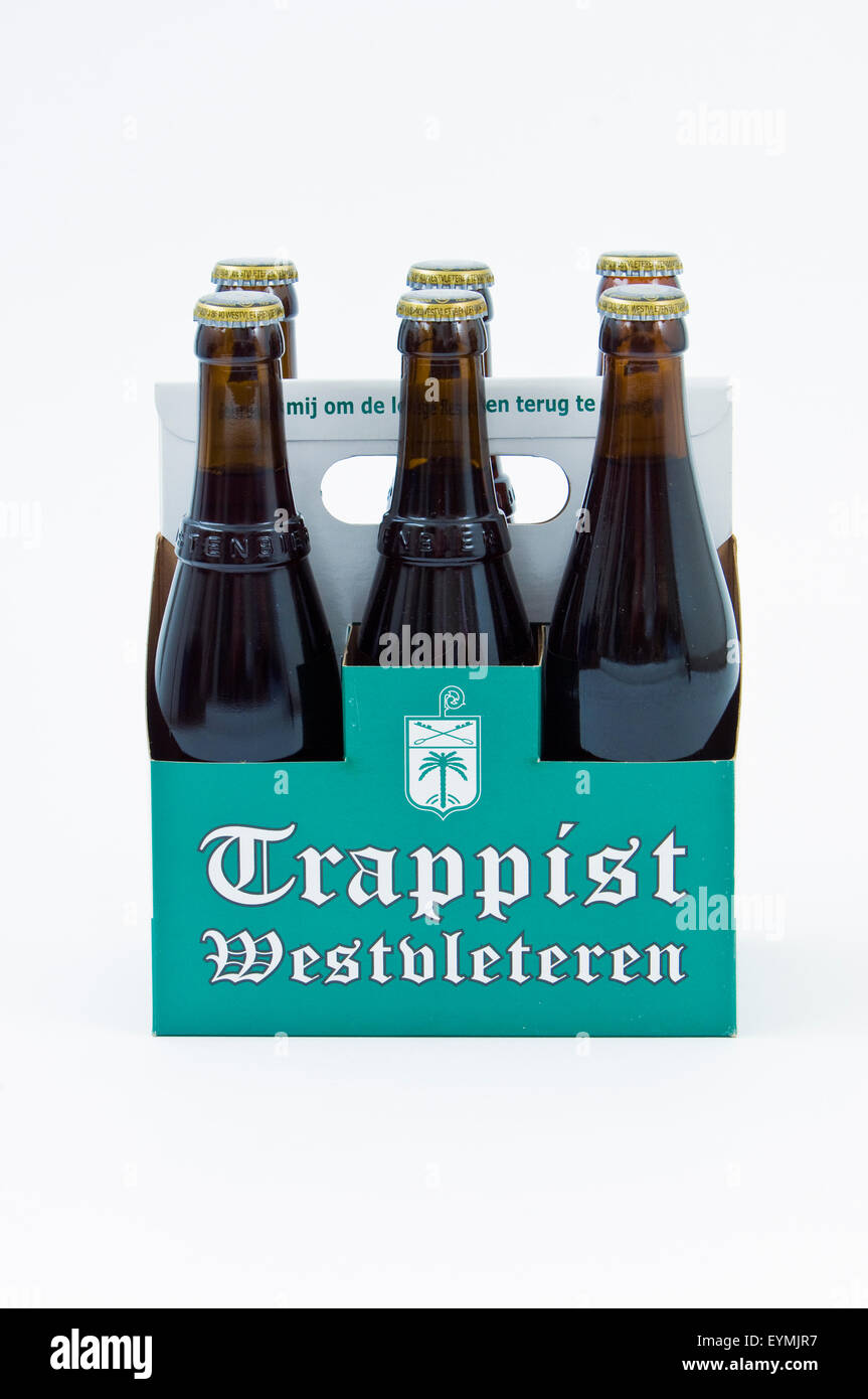 A full 6-pack of Westvleteren 12 (yellow cap) beer in it's original ...