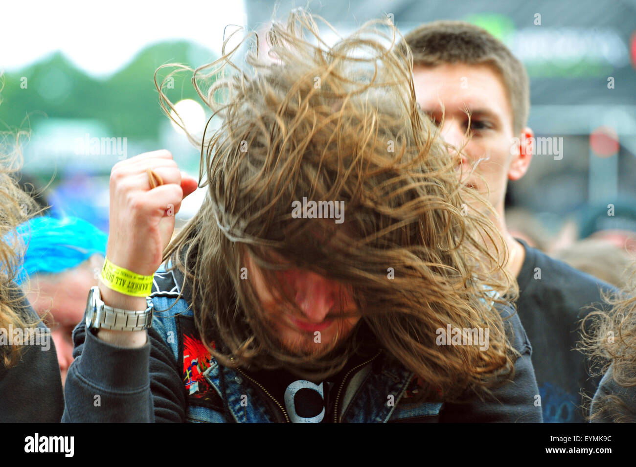 Headbanger in front of stage, Wacken Open Air Festival 2015. Editorial ...
