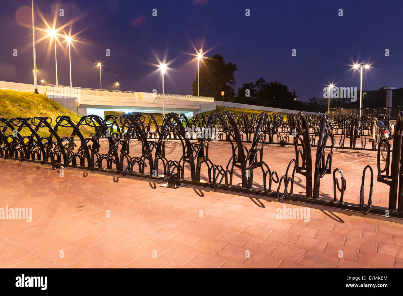Pavement bike rack hi-res stock photography and images - Alamy