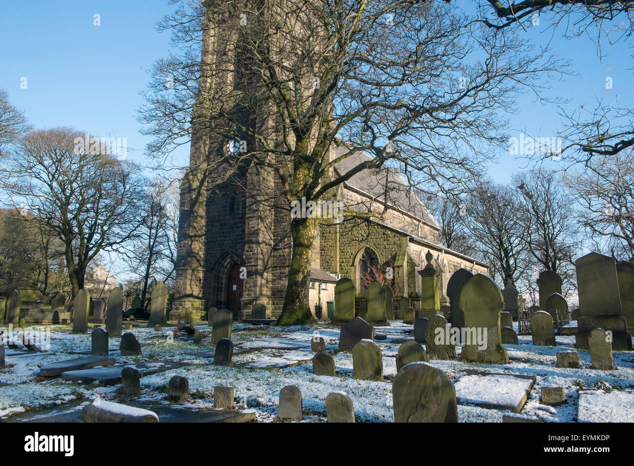 Emmanuel church in holcombe village,Lancashire,England on a sunny ...