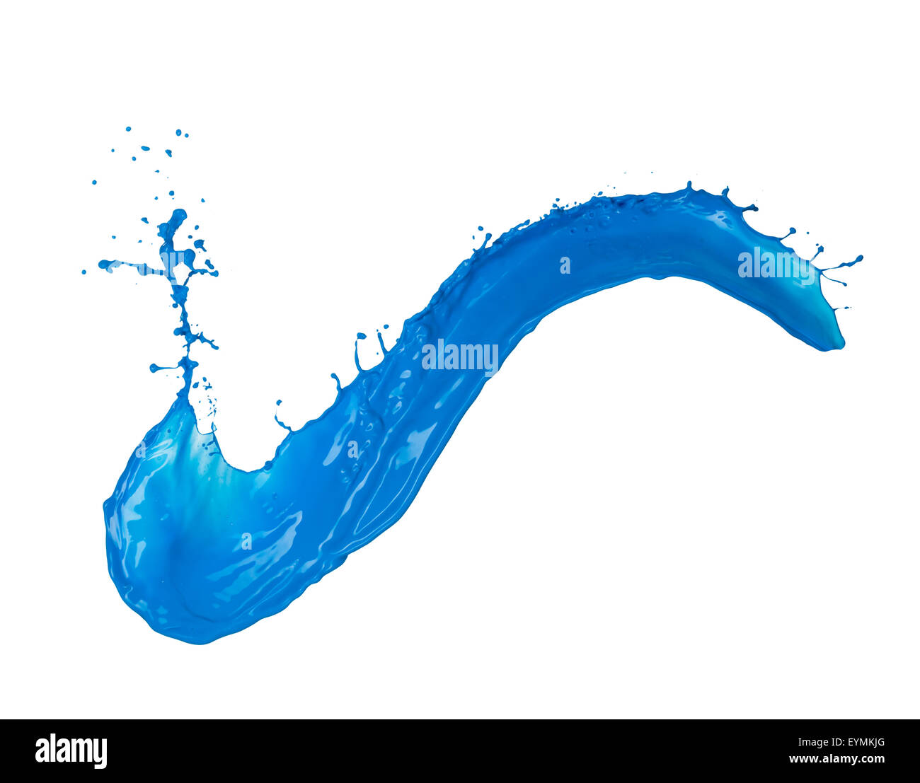Wet blue paint hi-res stock photography and images - Alamy