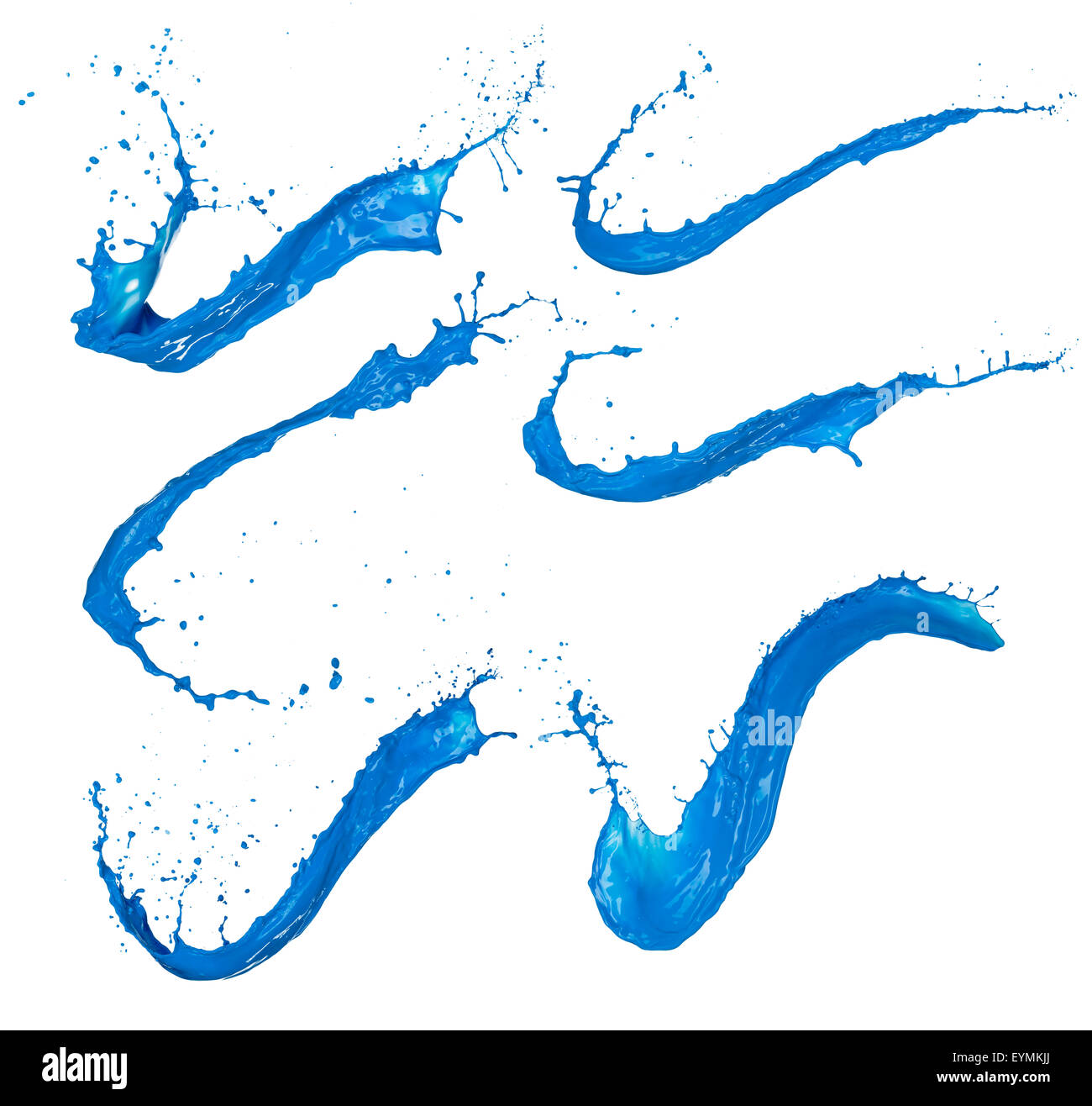 Wet blue paint hi-res stock photography and images - Alamy