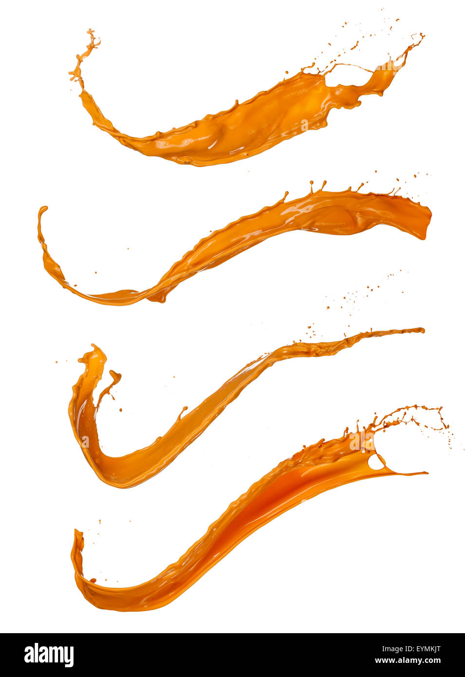 3d paint orange color splash hi-res stock photography and images - Alamy