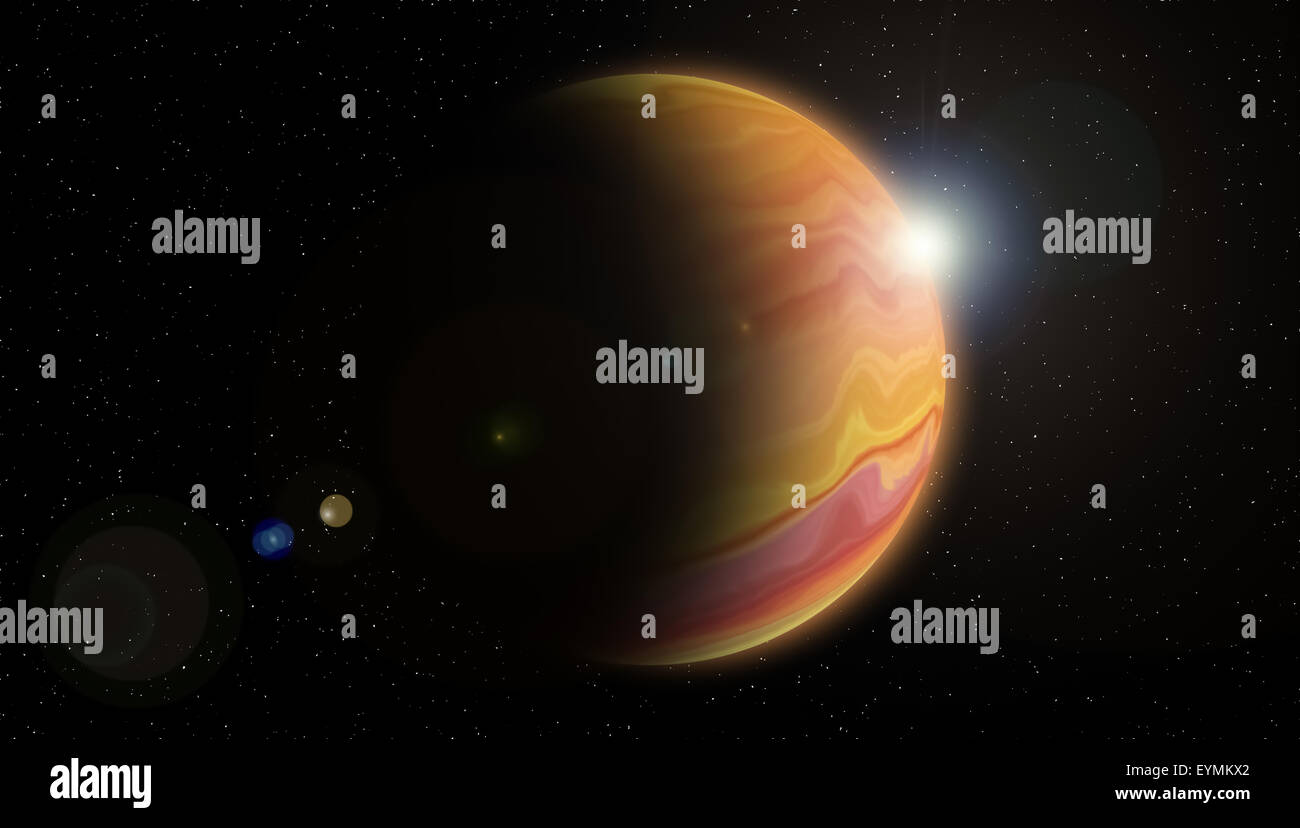 Planet in universe Stock Photo - Alamy