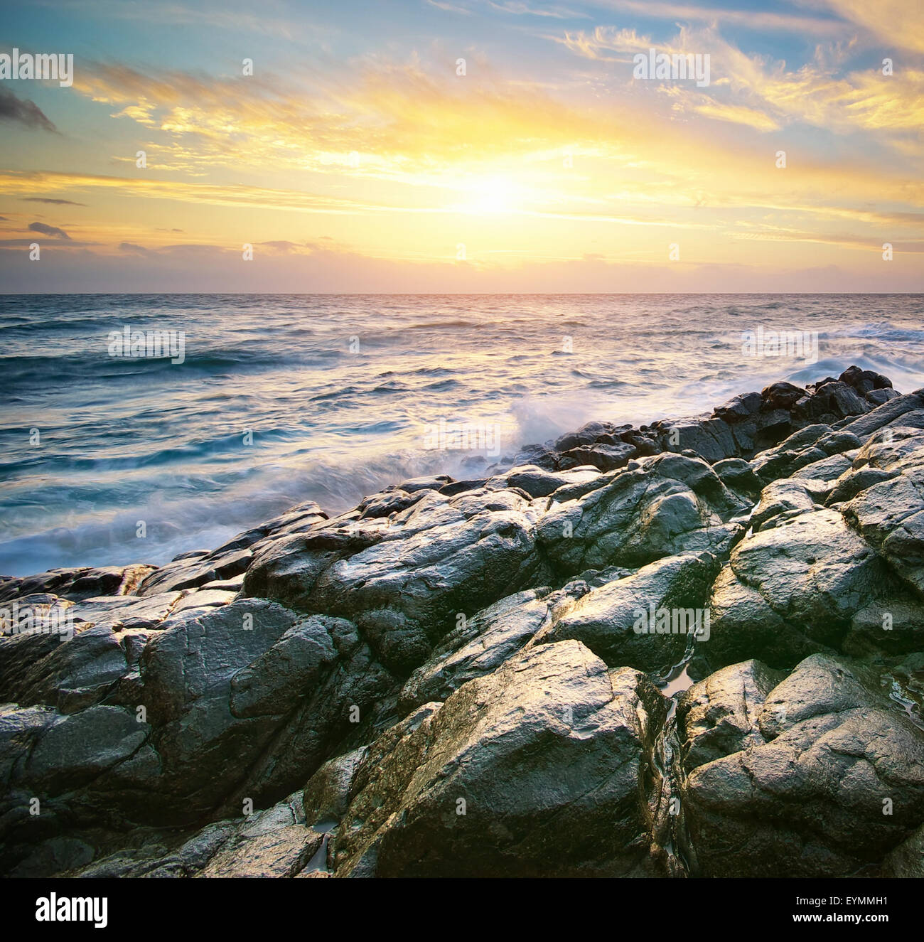 Beautiful seascape. Composition of nature Stock Photo - Alamy