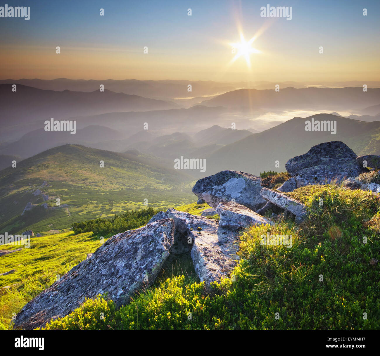 Mountain landscape. Composition of nature Stock Photo - Alamy