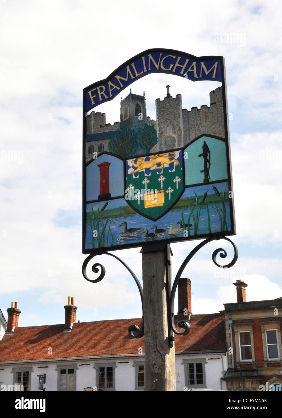 Framlingham town sign hi-res stock photography and images - Alamy