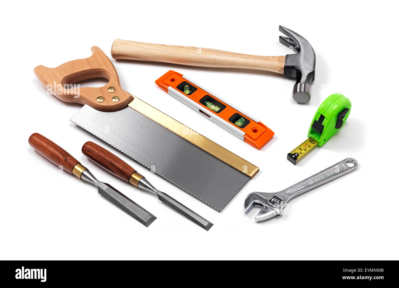 Tools construction work on Cut Out Stock Images & Pictures - Alamy
