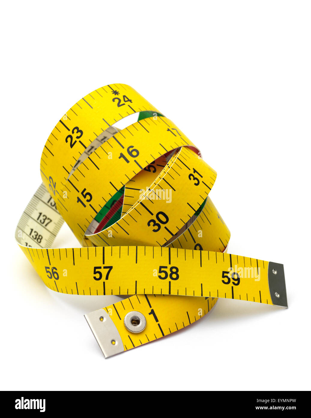 Curled tape measure hi-res stock photography and images - Alamy