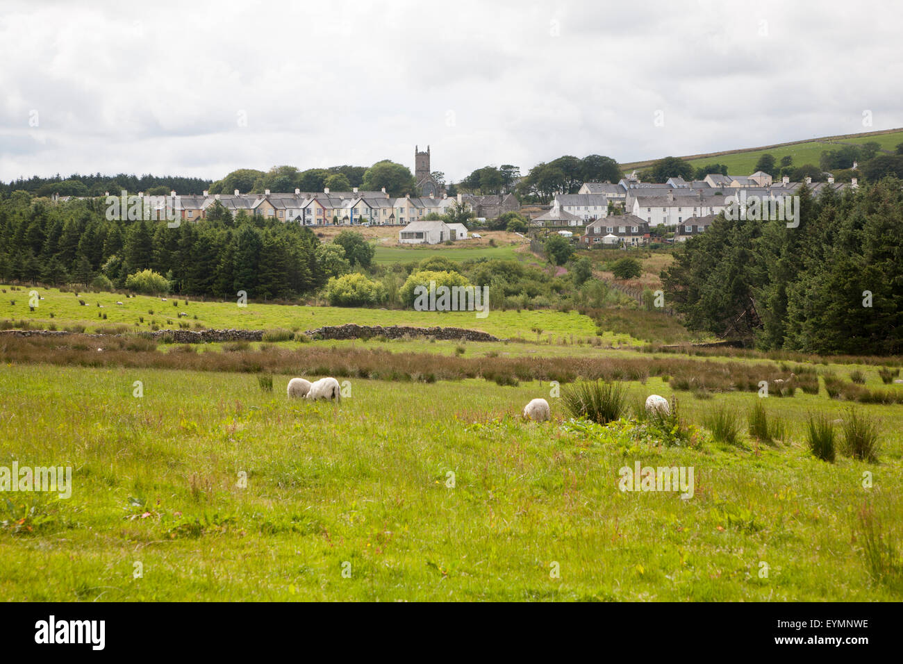 Village of Princetown, Dartmoor national park, Devon, England, UK Stock ...