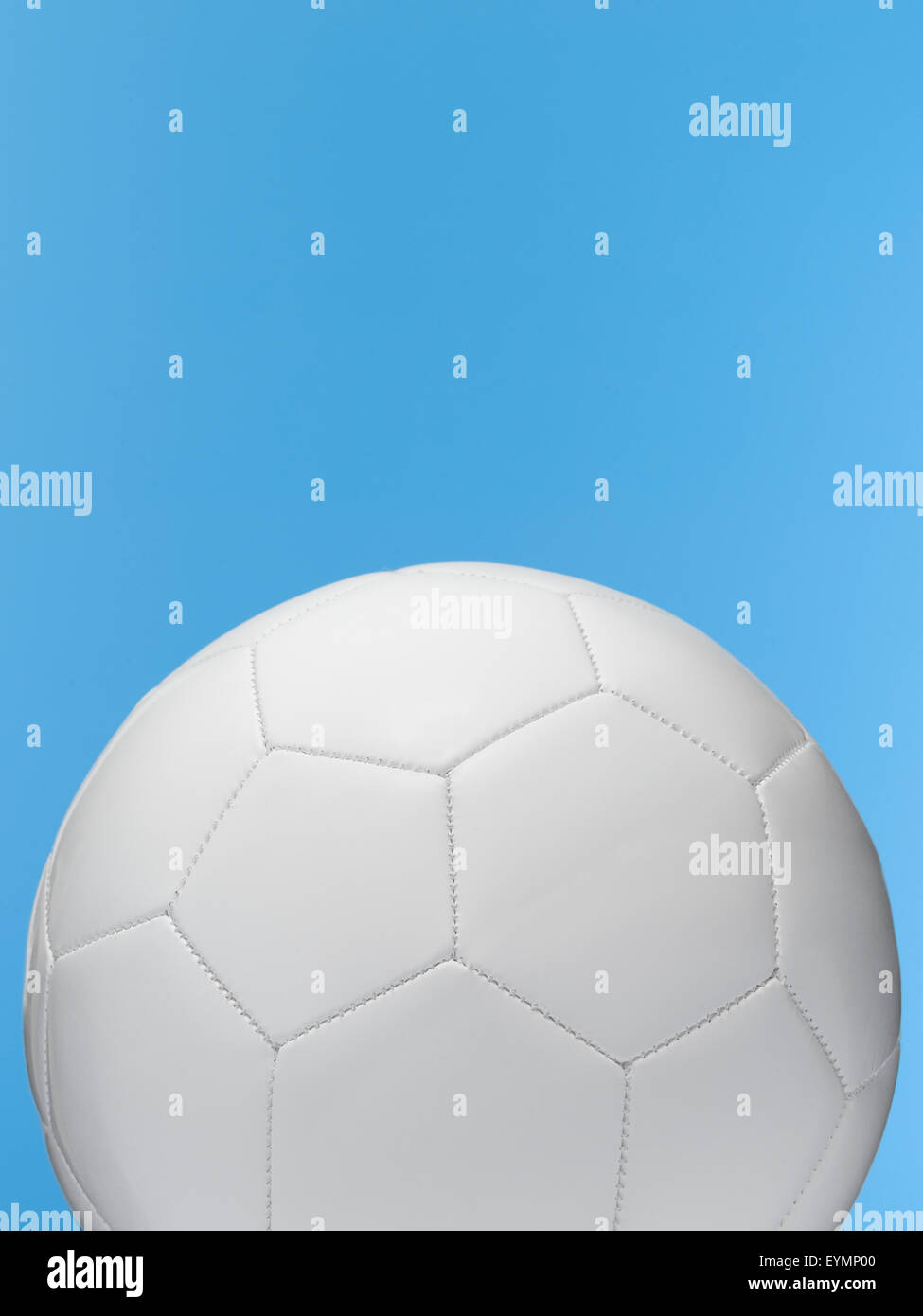 Soccer ball isolated blue hi-res stock photography and images - Alamy